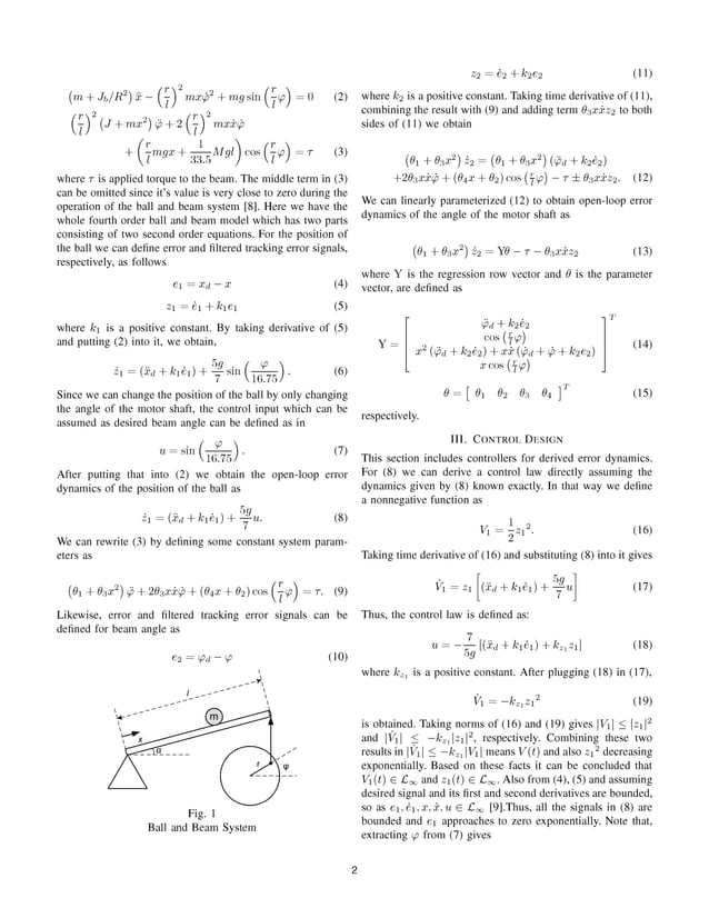 Ball and beam | PDF | Physics | Science