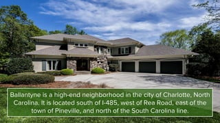 Ballantyne South Charlotte | PDF