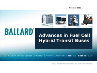Ballard FC Bus Presentation 11 2013 | PPT