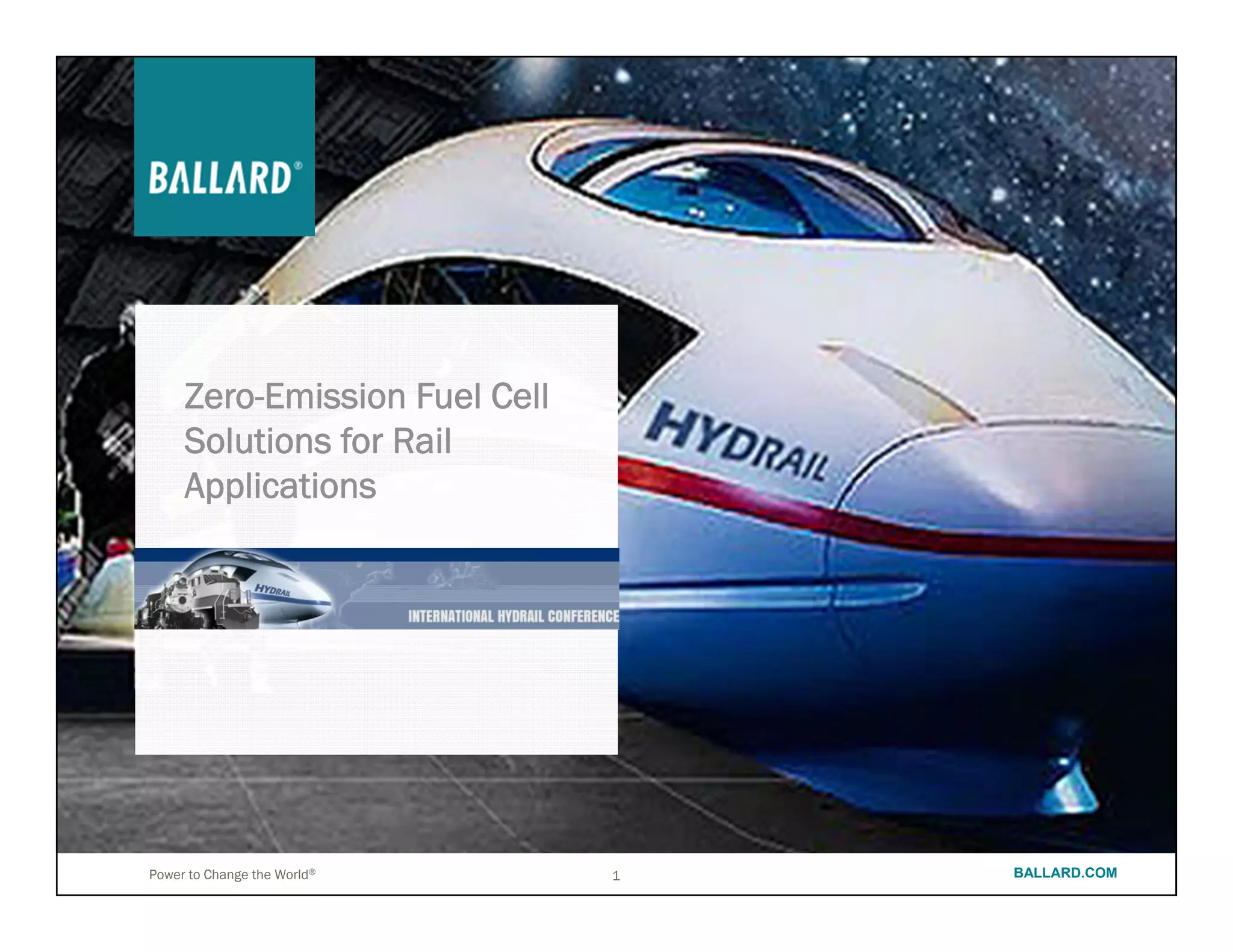HYDRAIL: Fuel Cell Solutions for Rail Applications | PDF