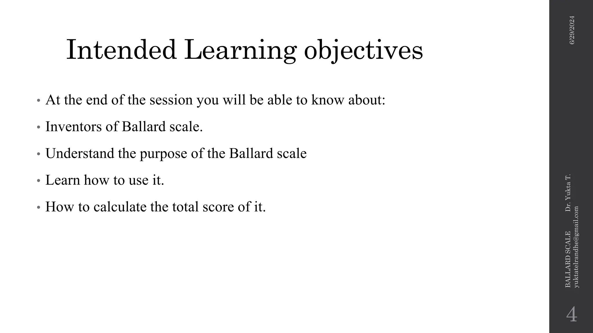 BALLARD SCALE Maturational assessment of gestational age .pptx