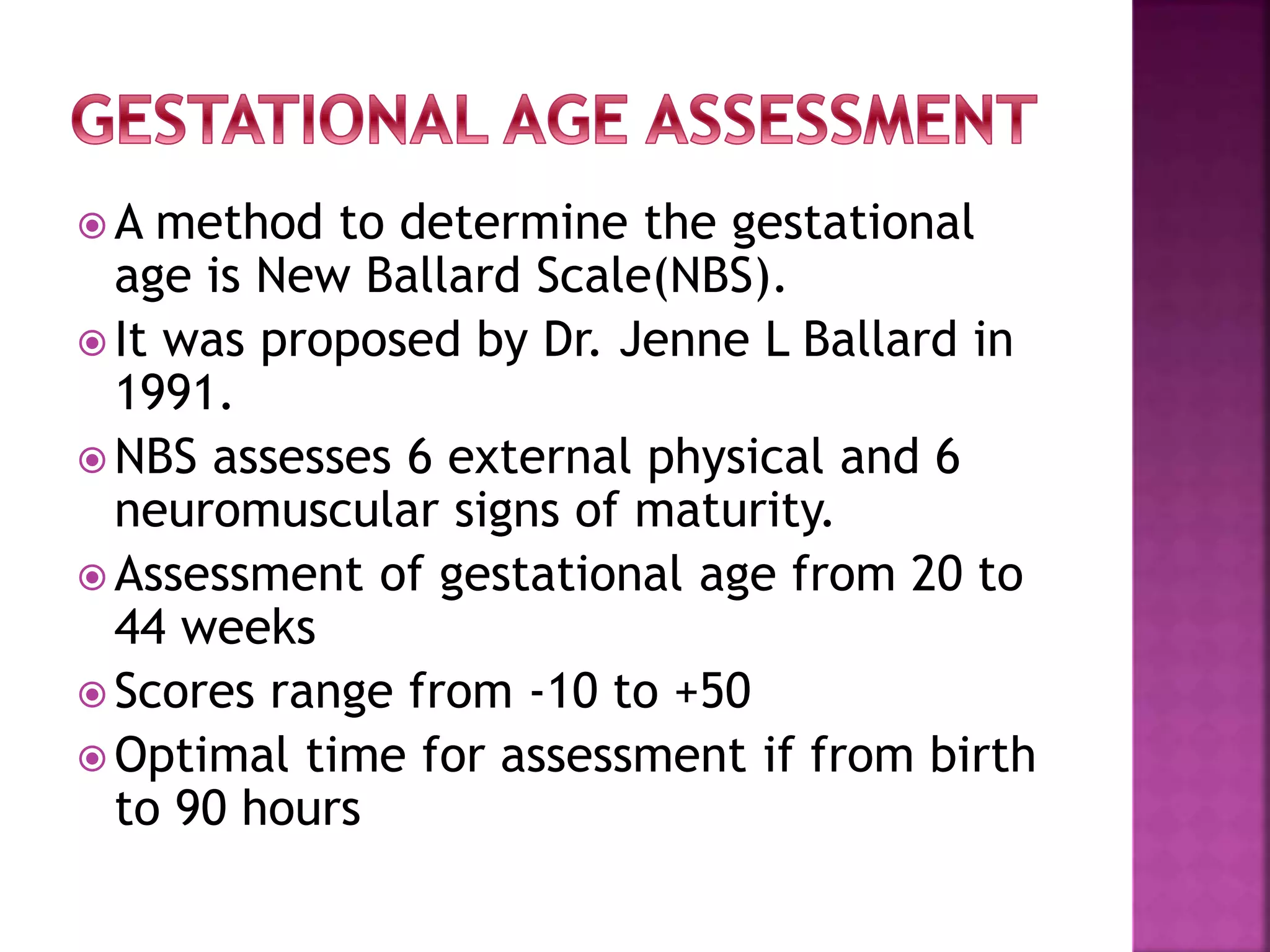 Ballard scale presentation | PPTX