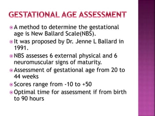 Ballard scale presentation | PPTX