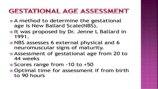 Ballard Score | PPTX | Pregnancy | Reproductive Health
