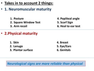 Ballard score.. - Dr Padmesh - Neonatology | PPTX