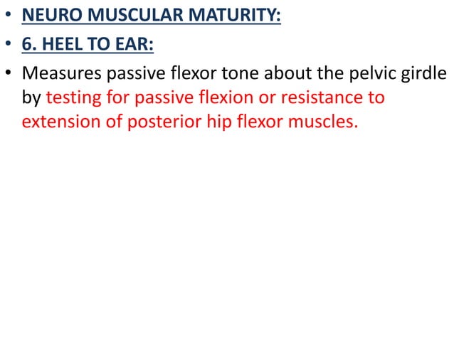 Ballard score.. - Dr Padmesh - Neonatology | PPT