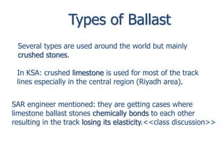 04 Ballast (Railway Engineering Lectures هندسة السكك الحديدية & Dr ...
