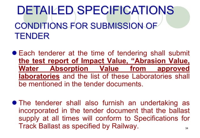 BALLAST SPEC | PPT