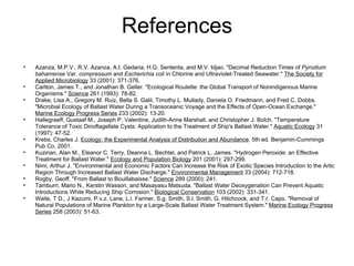 Ballast Water Thesis Experiment | PPT