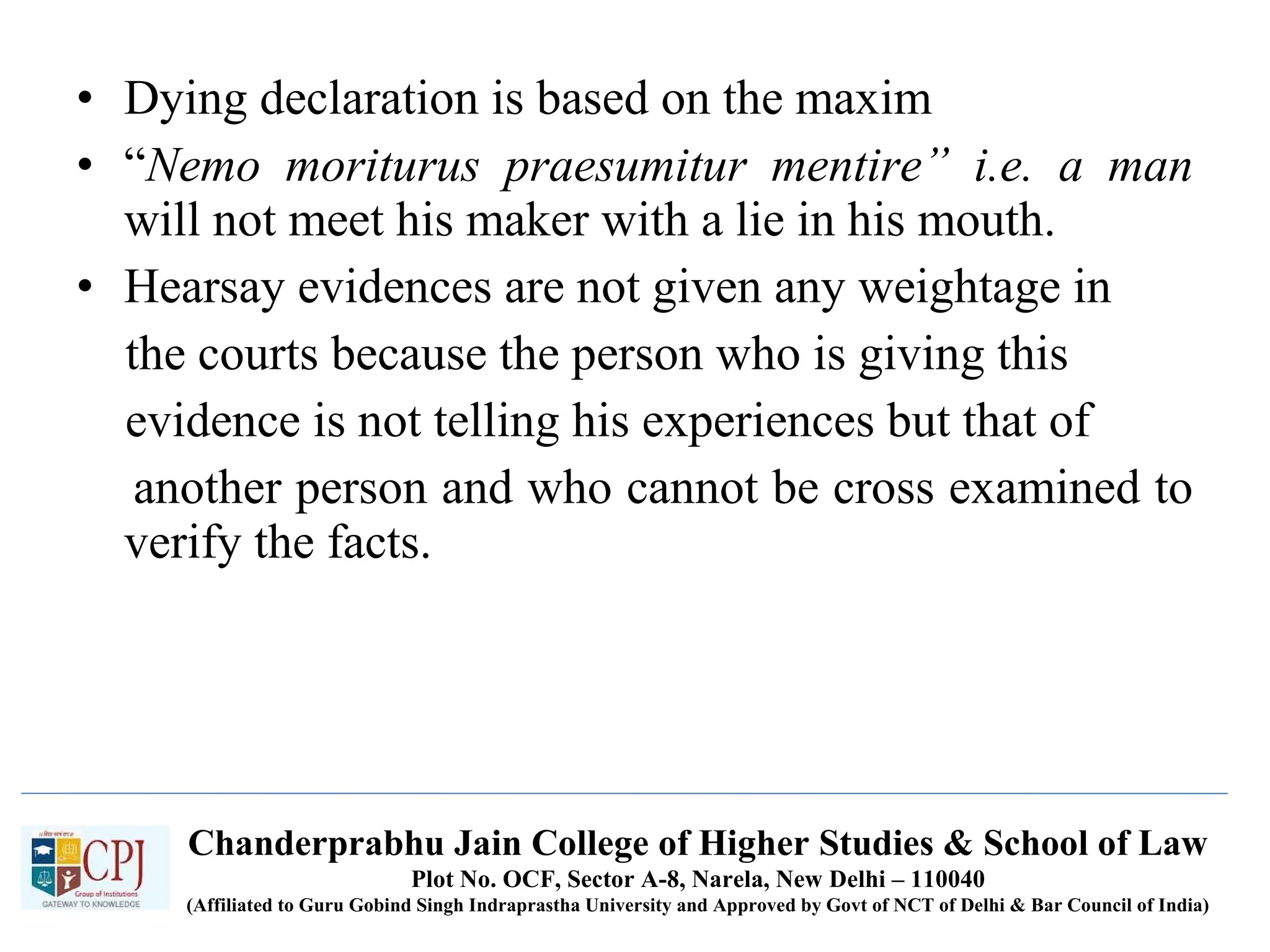 Indian Evidence Act 1872 | PPT