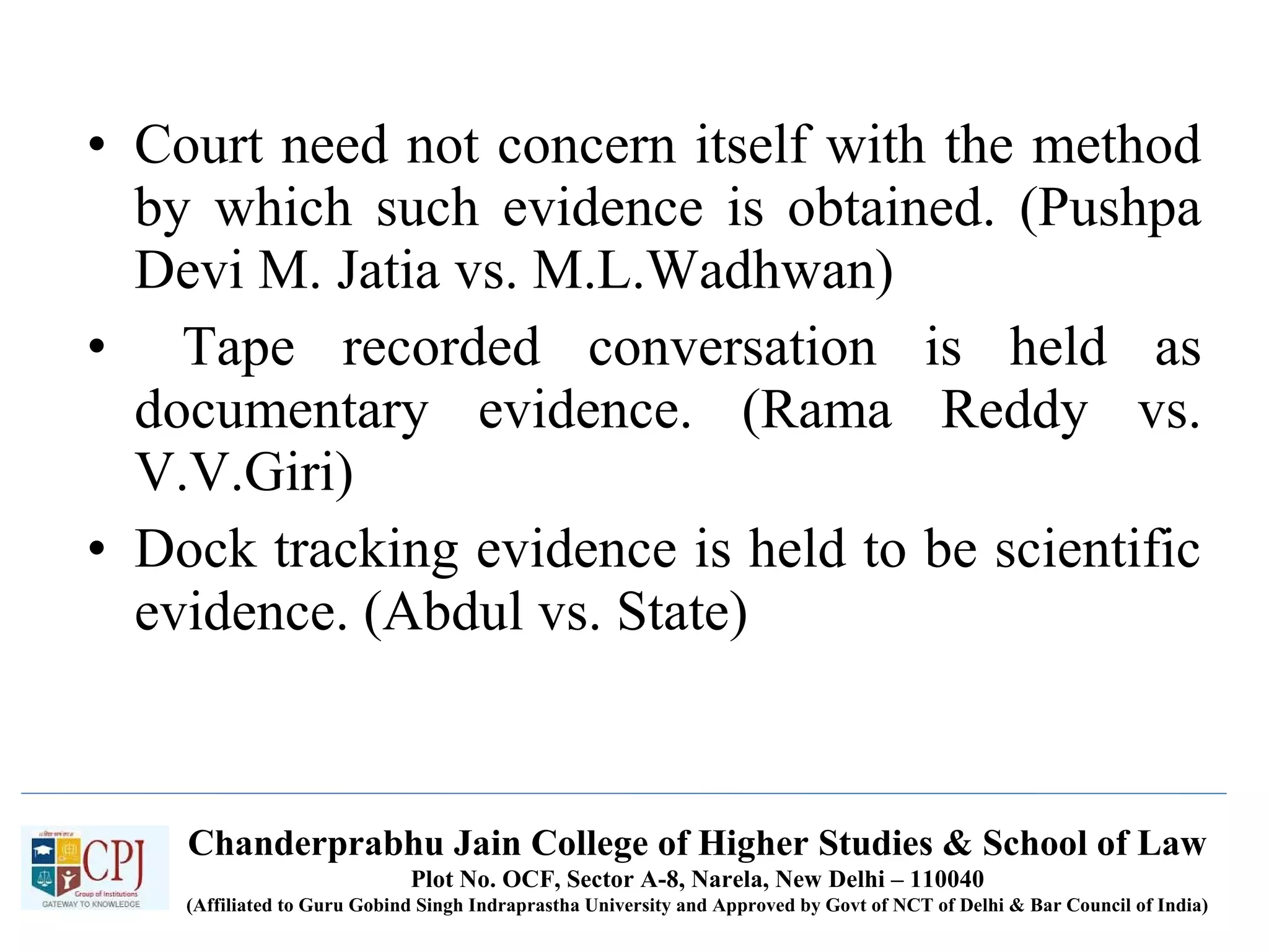 Indian Evidence Act 1872 | PPT