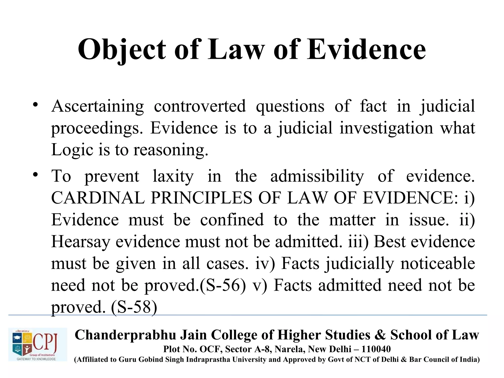 Indian Evidence Act 1872 | PPT