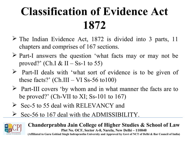 Indian Evidence Act 1872 | PPT