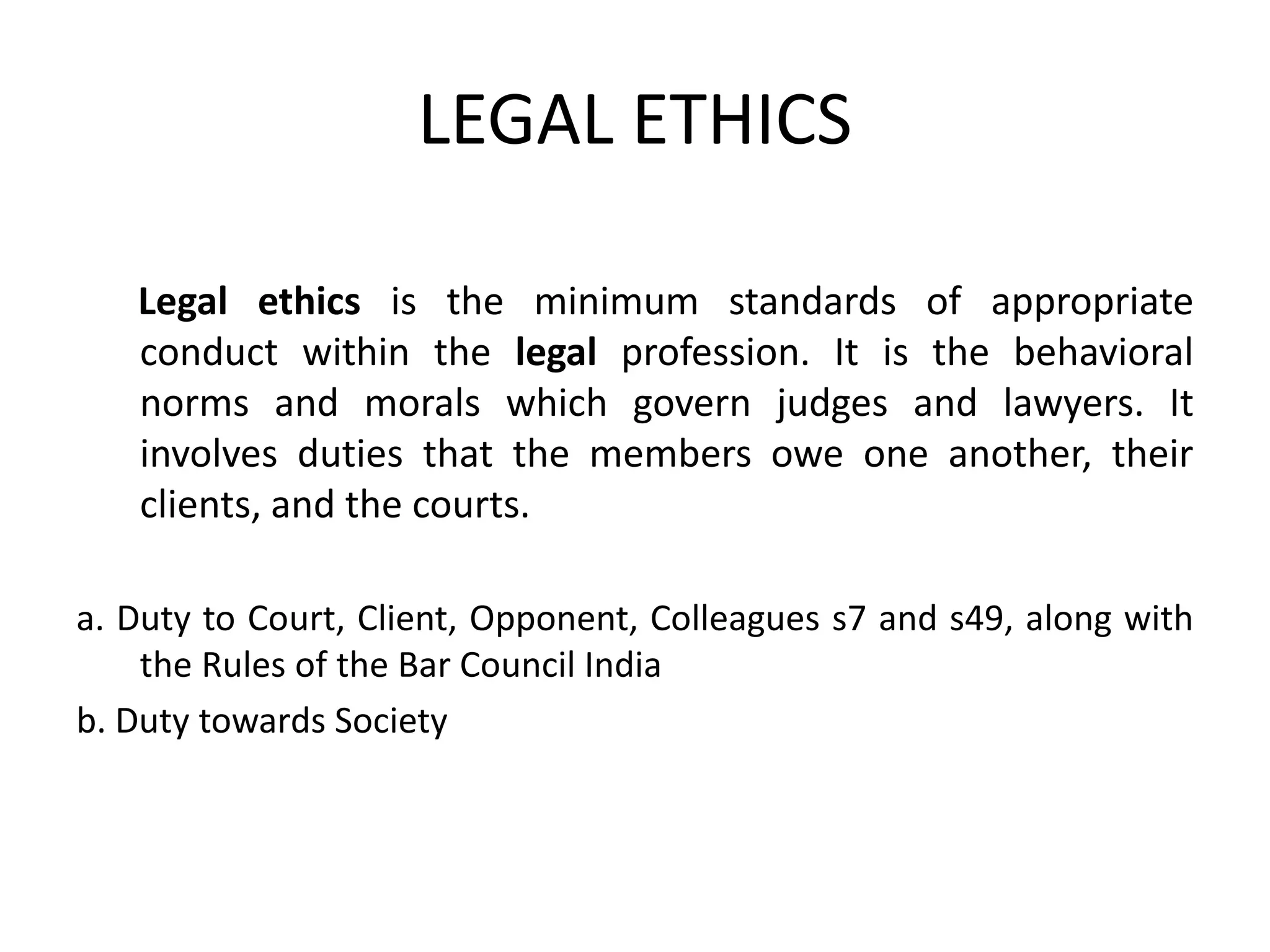 Legal Ethics and Court Crafts | PPTX