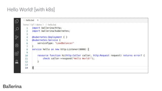 Ballerina - A Programming Language for Cloud and DevOps | PPT