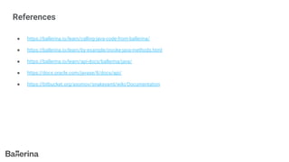 [Ballerina Community Call] Java Interoperability | PPT
