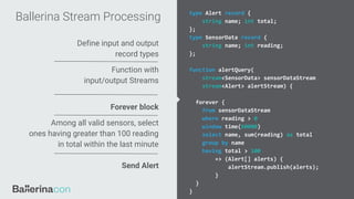 Stream Processing with Ballerina | PPT