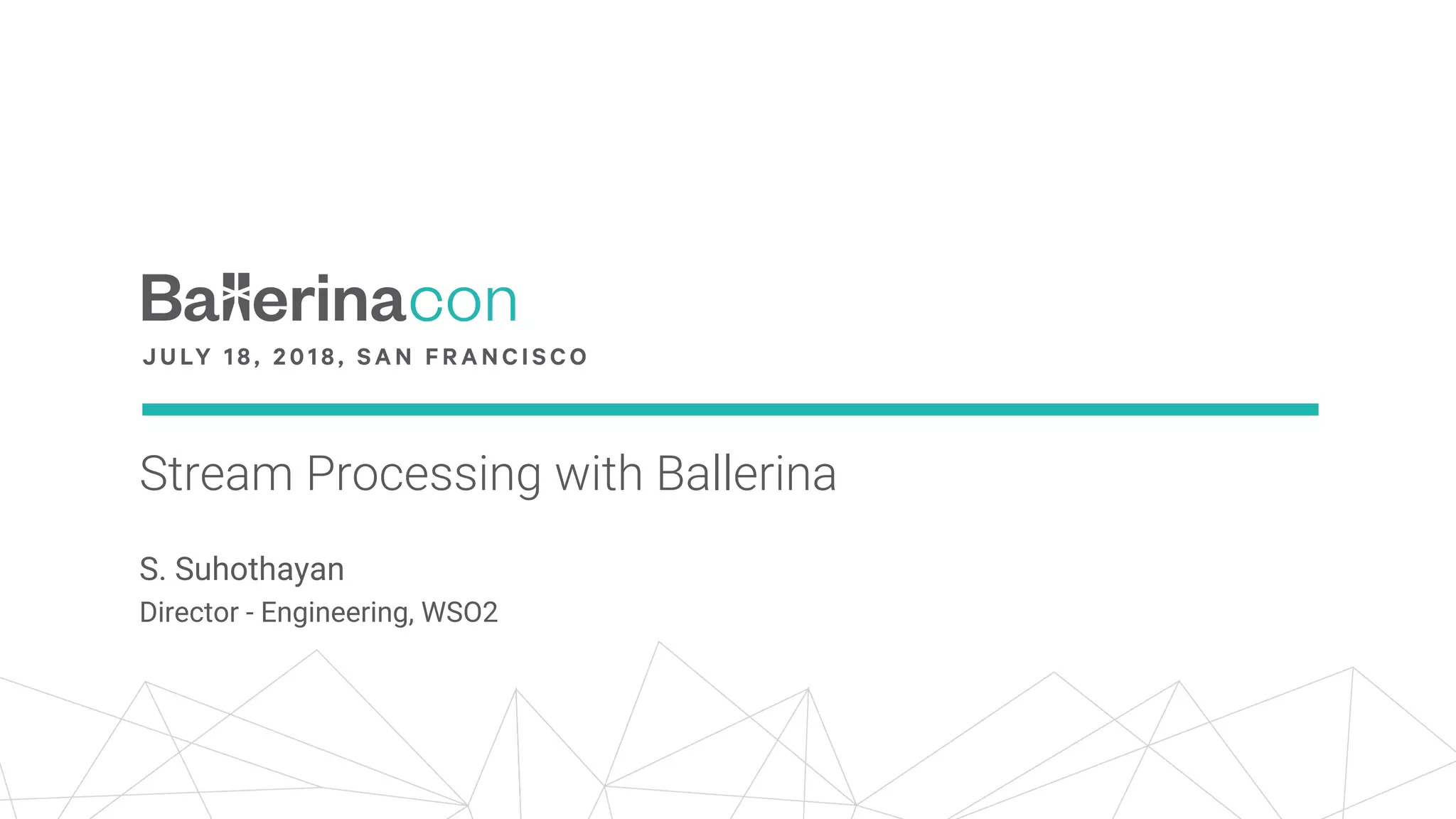 Stream Processing with Ballerina | PPT