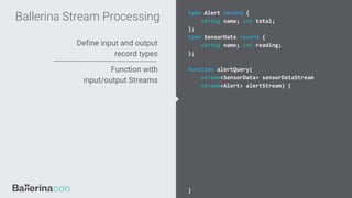 Stream Processing with Ballerina | PDF