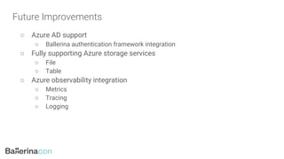 Ballerina integration with Azure cloud services_KubeCon 2018 | PDF