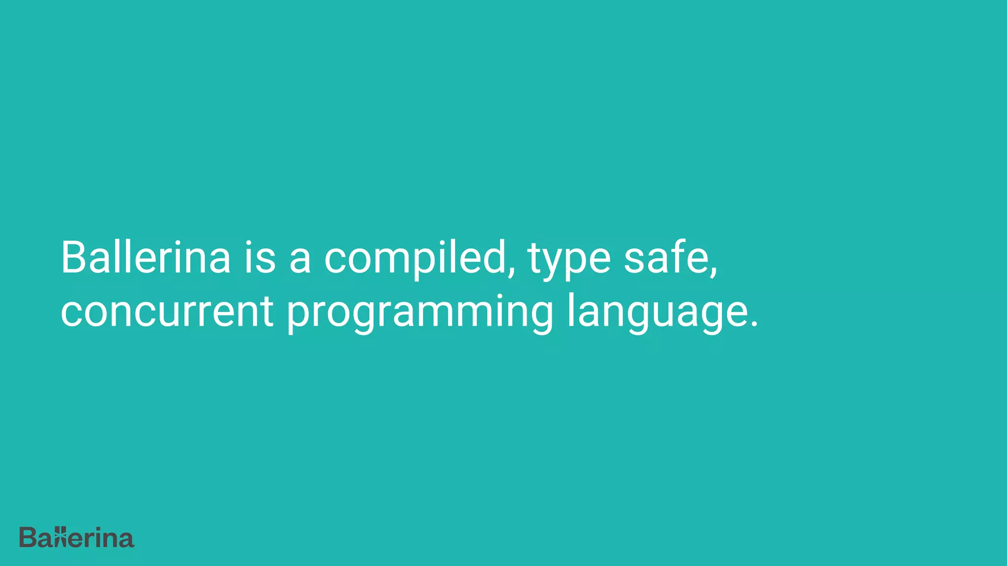 Ballerina: Cloud Native Programming Language | PPT