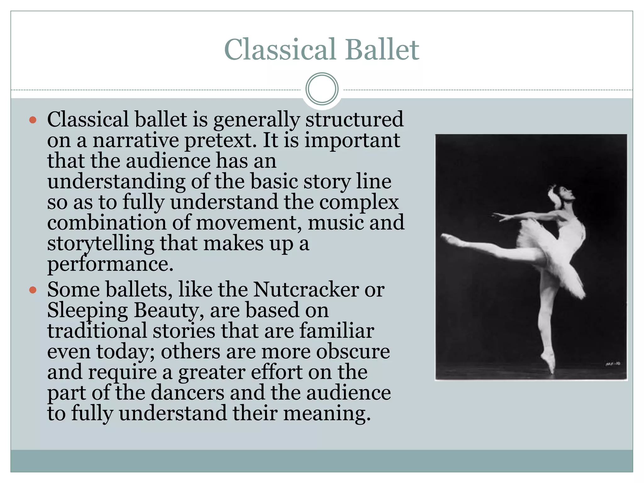 ballet.pptx | Dance | Fine Art