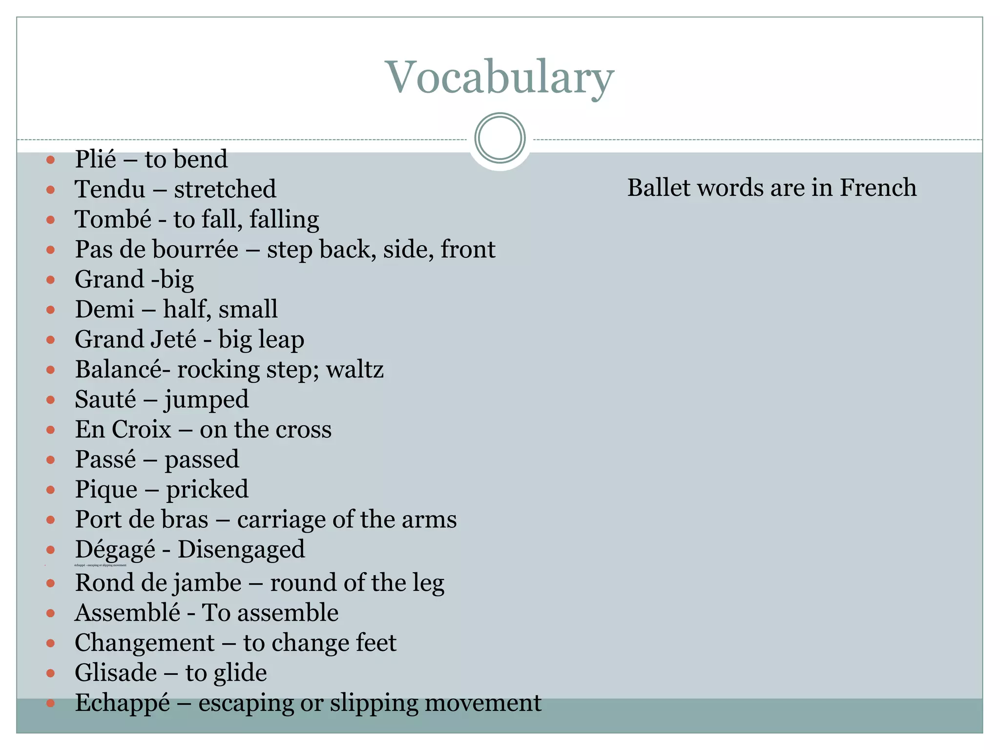 ballet.pptx | Dance | Fine Art