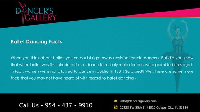 Ballet Dancing: Facts & Ideas | PPT