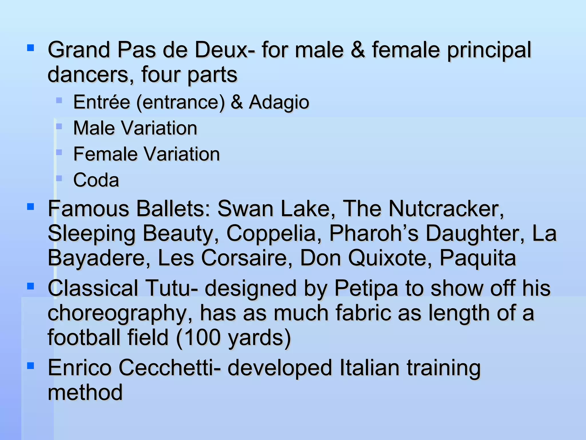 Ballet history | PPT