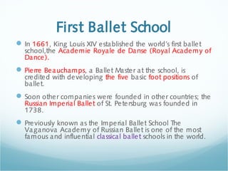 Ballet history1 | PPT