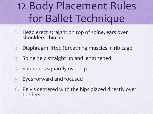 Ballet history and vocabulary | PPT