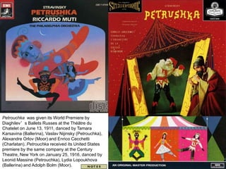 Ballets russes pétrouchka | PPTX