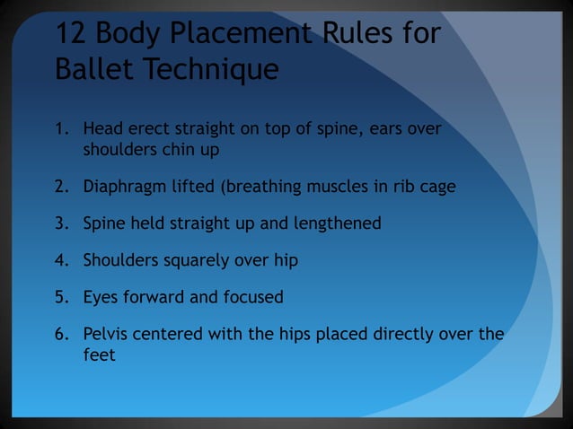 Ballet Technique Study | PPT