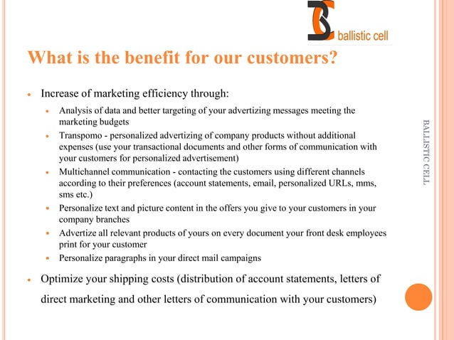 Ballistic cell Tisee Presentation | PPT