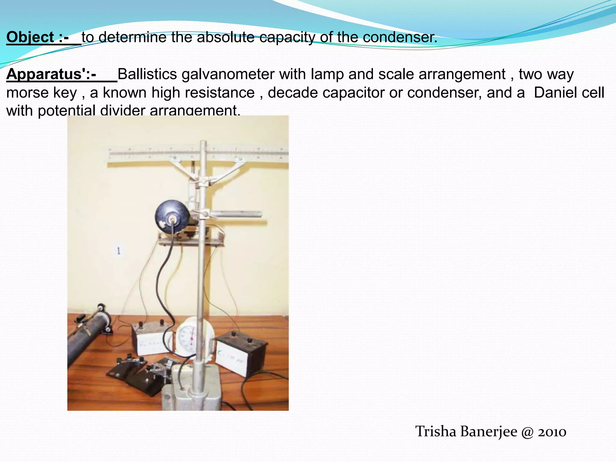Ballistic galvanometer | PPTX