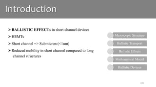 Ballistic mobility model_presentation | PPTX