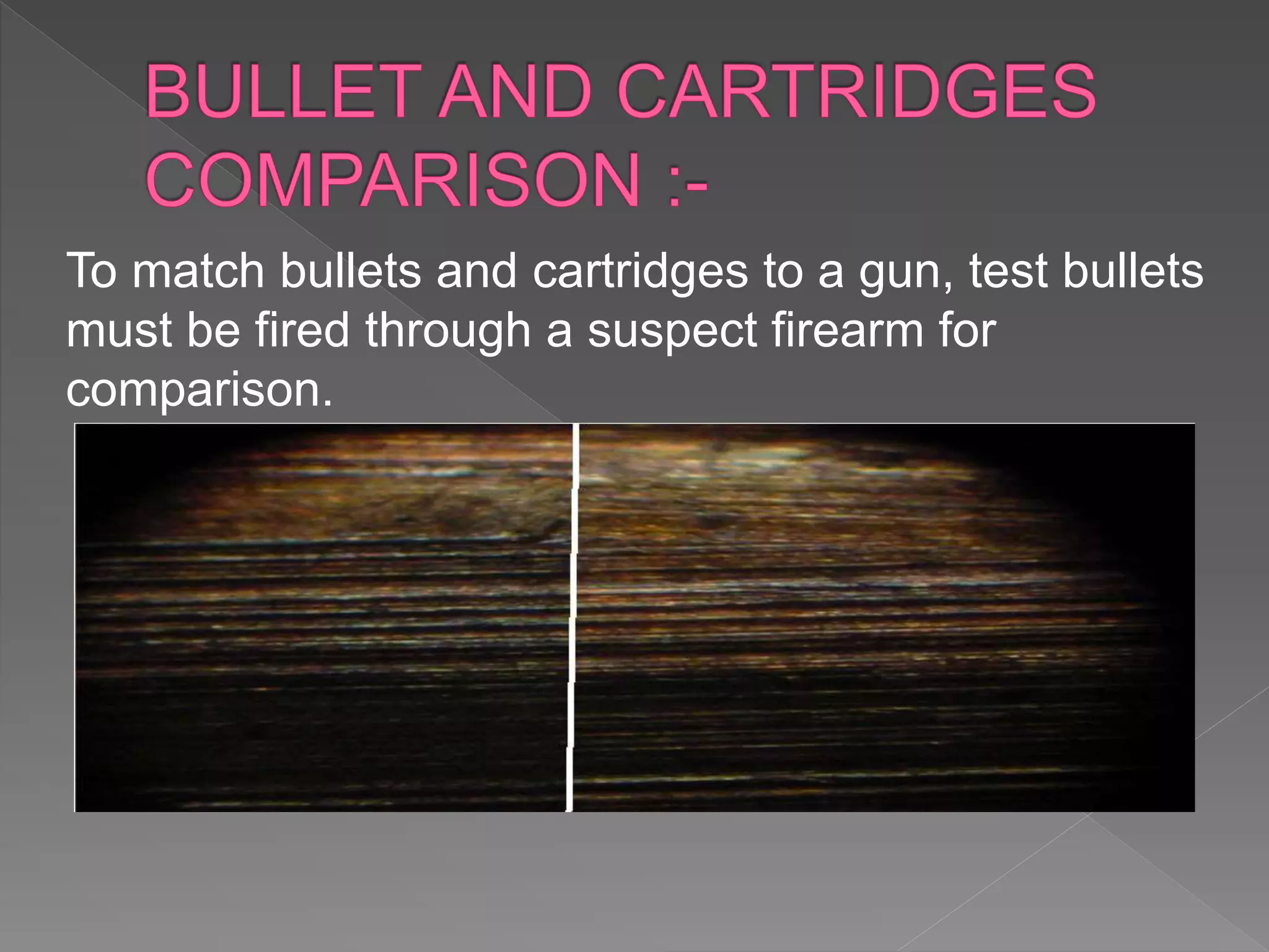 Forensic Ballistics | PPTX | Arms & Ammunition | Sensitive Topics