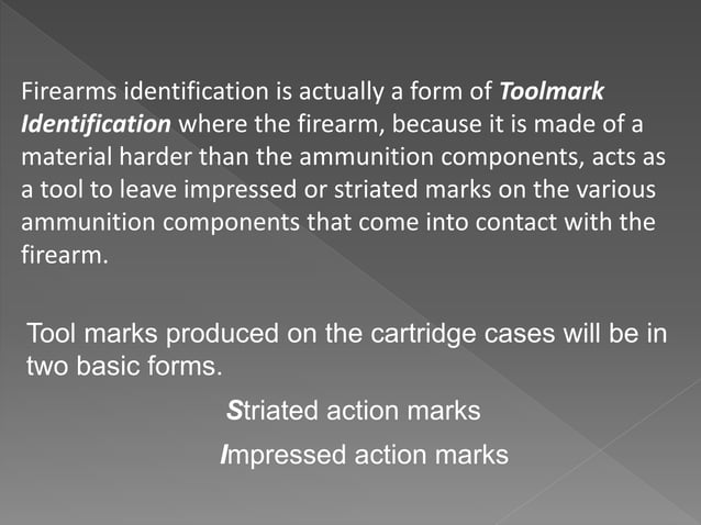 Forensic Ballistics | PPTX | Arms & Ammunition | Sensitive Topics