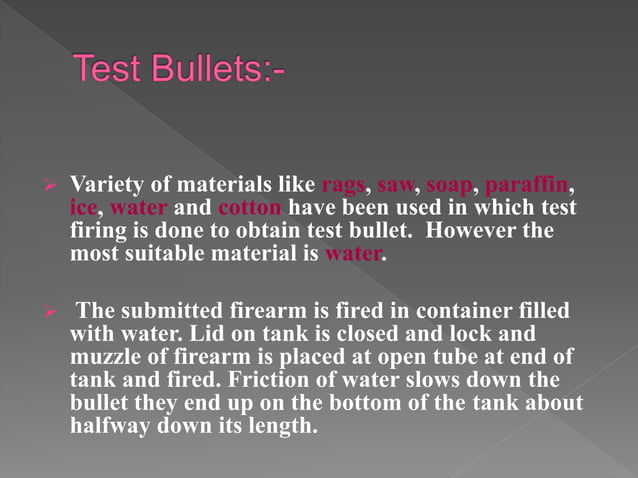 Forensic Ballistics | PPTX | Arms & Ammunition | Sensitive Topics
