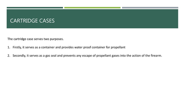 Introduction to Forensic Ballistics | PPTX | Arms & Ammunition ...