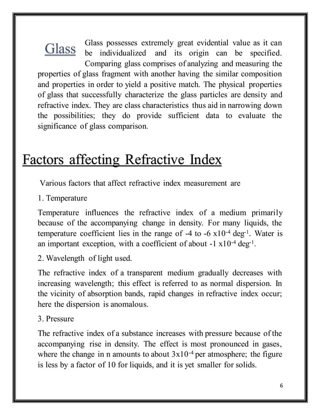 Ballistics abbe's refractometer | DOCX | Physics | Science
