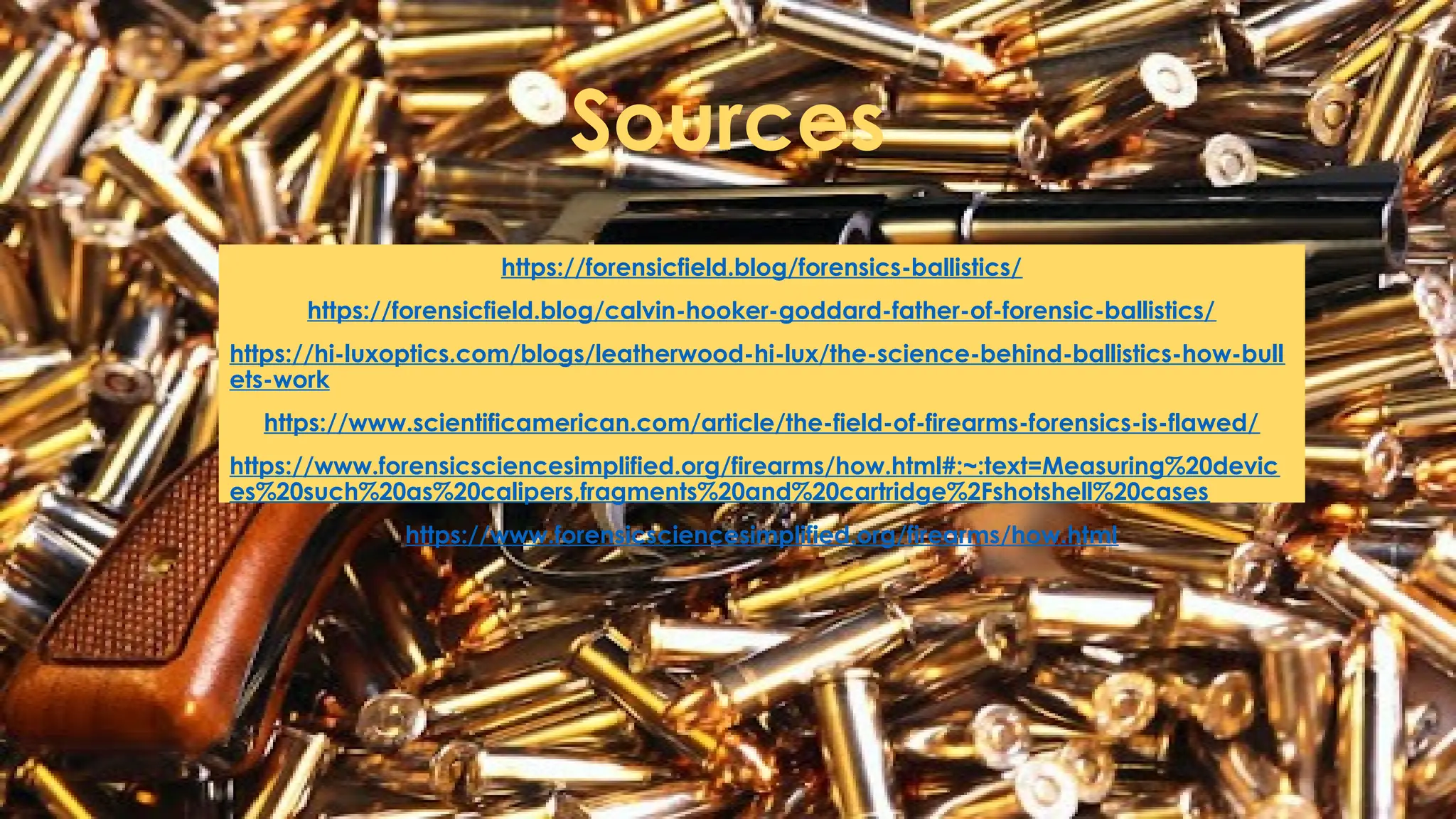 Ballistics in Forensic Science Power Point | PPTX | Arms & Ammunition ...