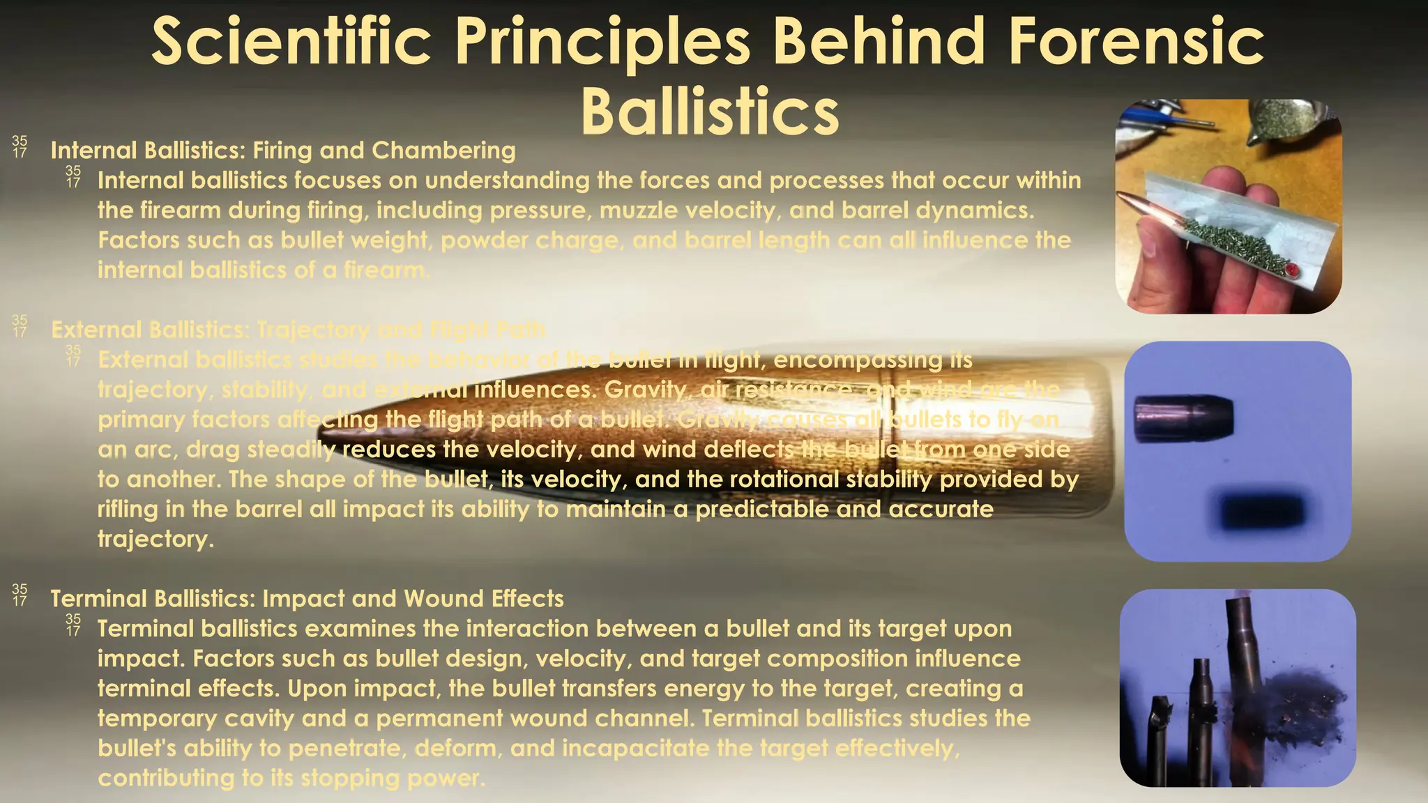 Ballistics in Forensic Science Power Point | PPTX | Arms & Ammunition ...