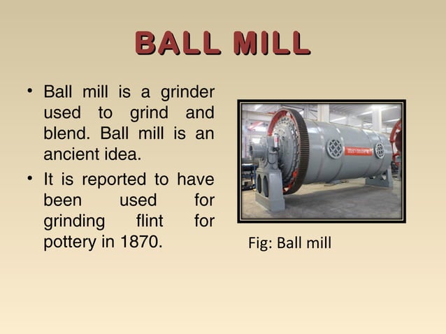 Ball mill | PPT