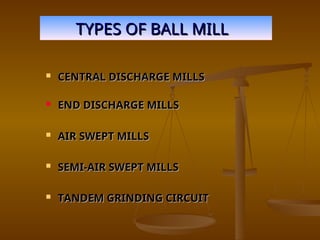 Cement manufacturing Ball mill presentation | PPT