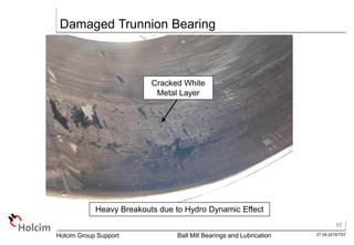ball mill bearing slide shoe bearing trunion bearing metal | PDF