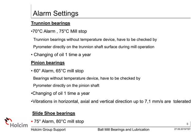 ball mill bearing slide shoe bearing trunion bearing metal | PDF ...