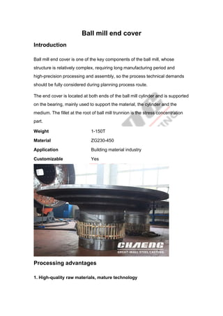 Ball mill end cover_ball mill head | PDF