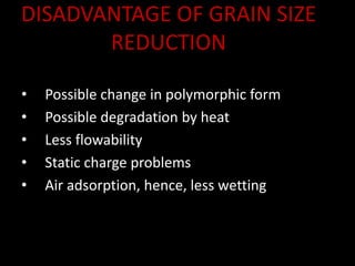ballmillinggrainsizeandmechanicalattrition.pptx | Chemistry | Science