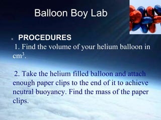 Balloon Boy Lab PPT | PPTX